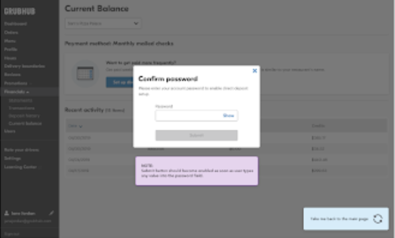 Grubhub for Restaurants Payments & Finances | Grubhub for Restaurants