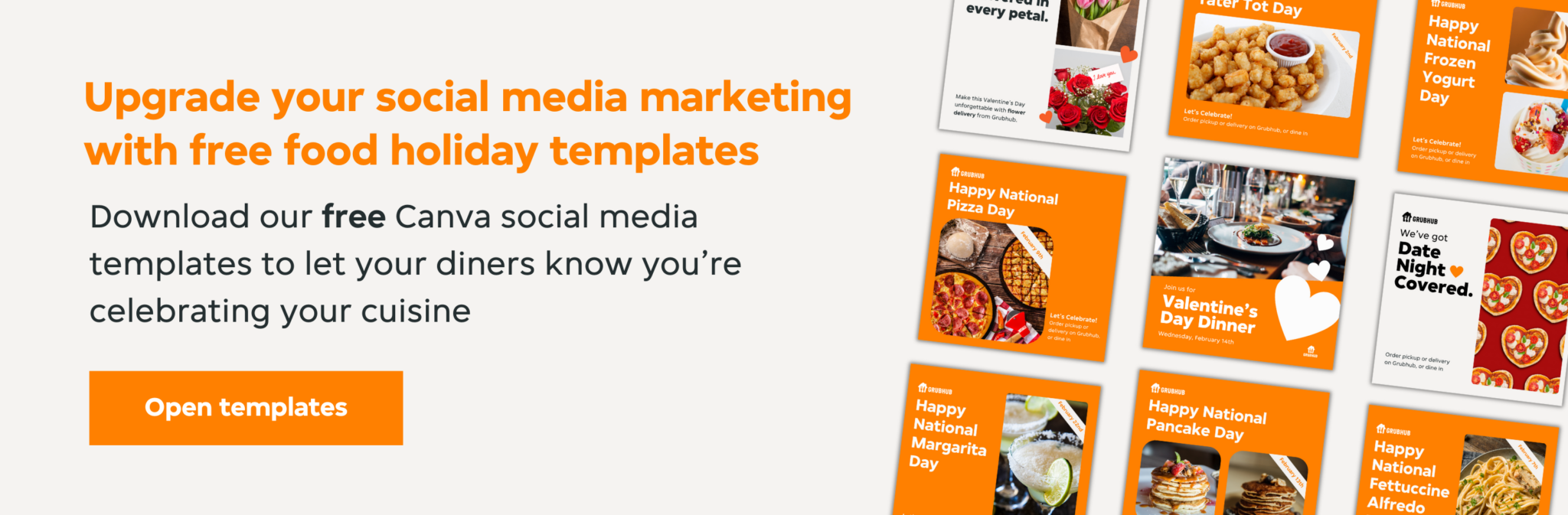 14 February national food holidays for restaurants | Grubhub